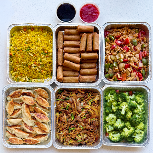 Custom Chinese Food Catering Trays - United Dumplings